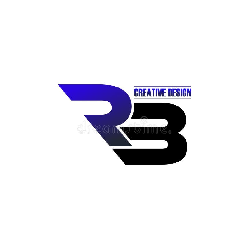 Letter RB Simple Logo Icon Design Vector. Stock Vector - Illustration ...