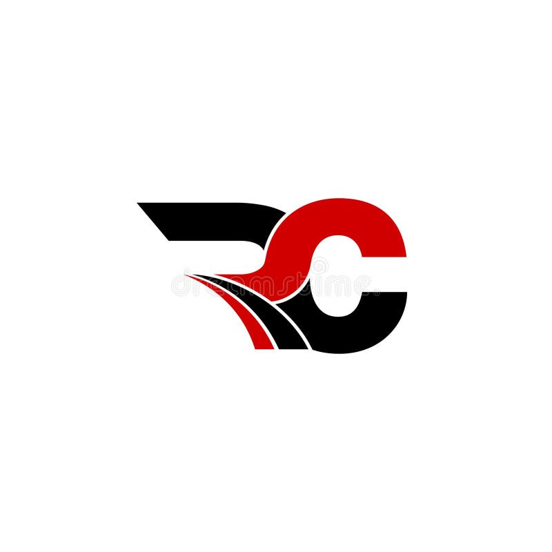 Letter RC Simple Monogram Logo Icon Design. Stock Vector - Illustration ...