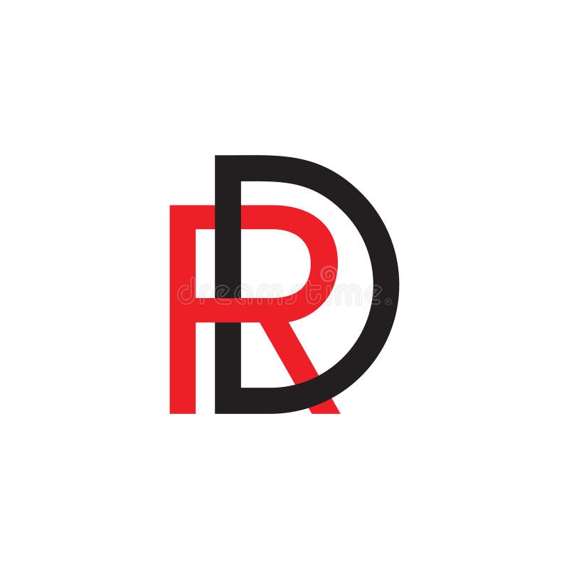 Letter Rd Linked Line Colorful Design Vector Stock Vector ...