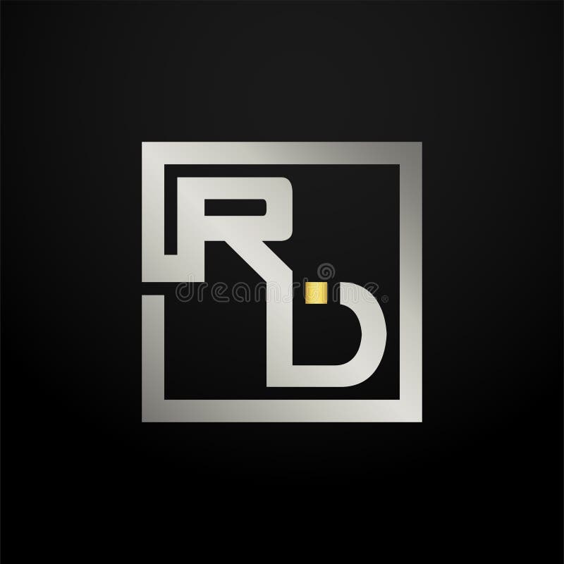 Rd Logo Design Creative Elegant Monogram Modern Vector Stock ...