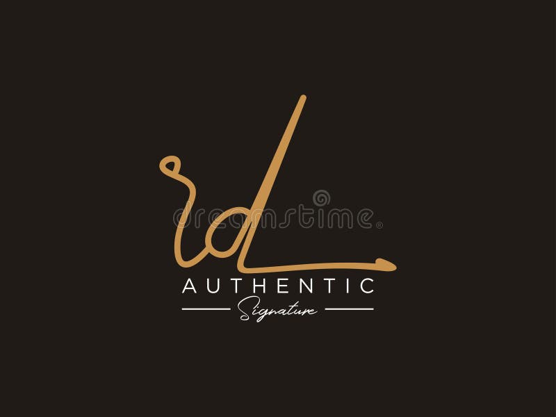 Letter RD Signature Logo Template Vector Stock Vector - Illustration of ...