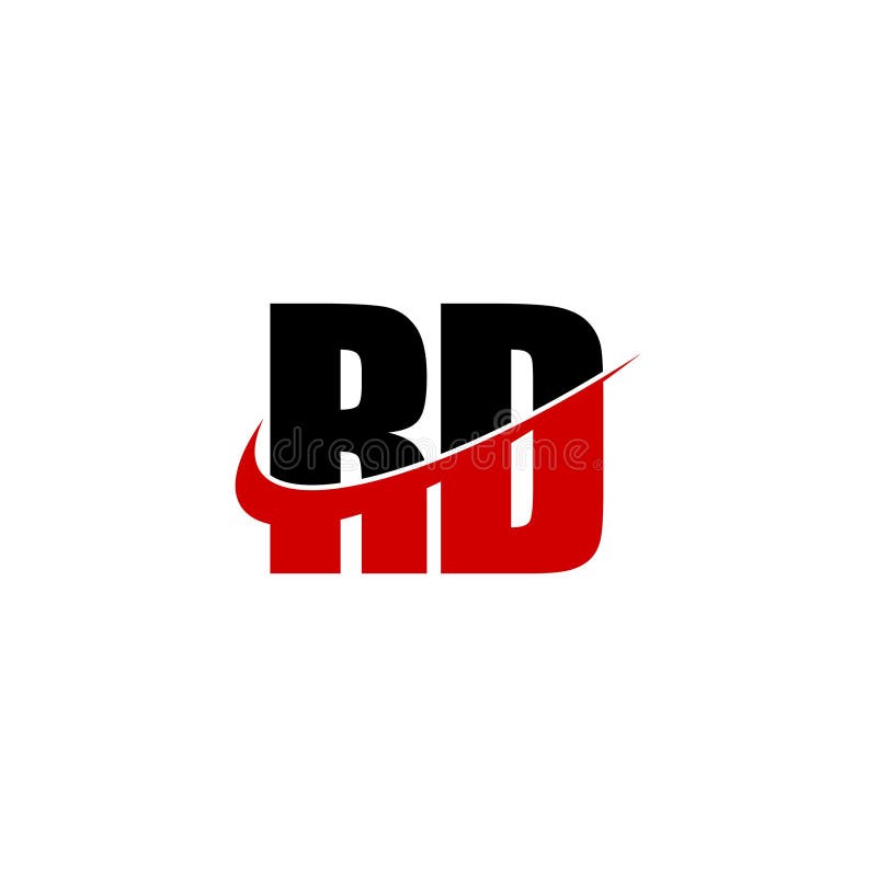 Letter RD Simple Monogram Logo Icon Design. Stock Vector - Illustration ...