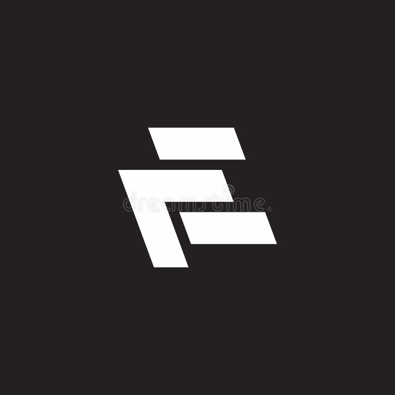 Letter Re Arrow Simple Geometric Logo Vector Stock Vector ...