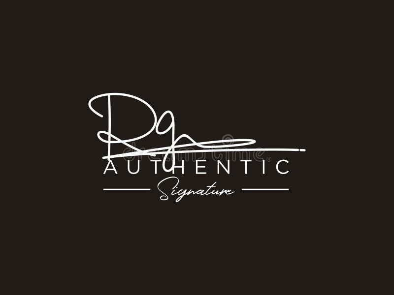 Rg Signature Stock Illustrations – 248 Rg Signature Stock Illustrations ...