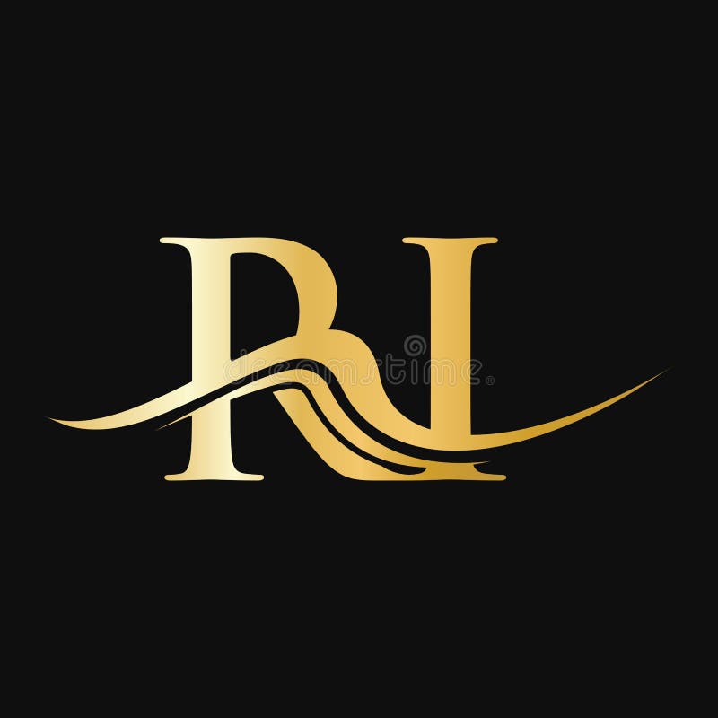 Letter RI Logo Design. Initial RI Logotype Template for Business and ...