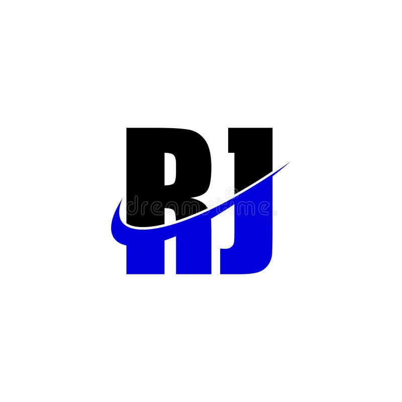 Letter RJ Simple Monogram Logo Icon Design. Stock Vector - Illustration ...