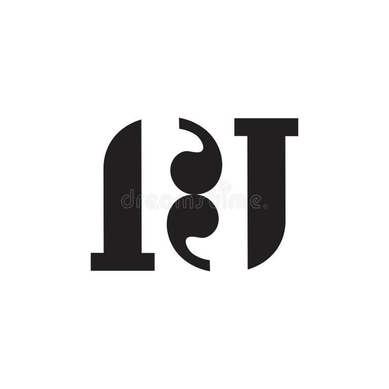 Letter Rj Text Symbol Logo Vector Stock Vector - Illustration of vector ...