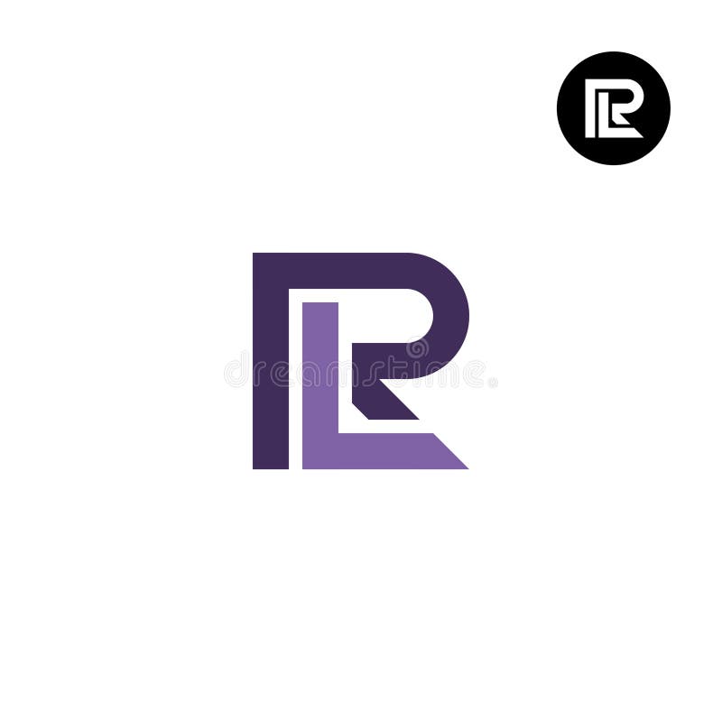 Letter RL LR Monogram Logo Design Stock Vector - Illustration of firm ...