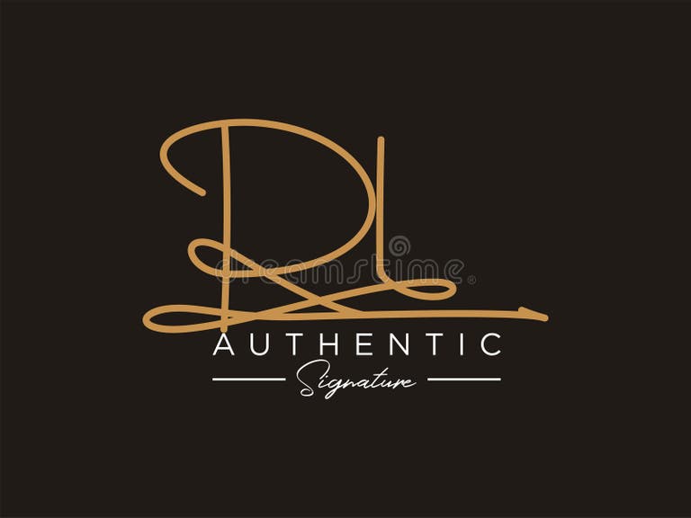 Letter RL Signature Logo Template Vector Stock Vector - Illustration of ...