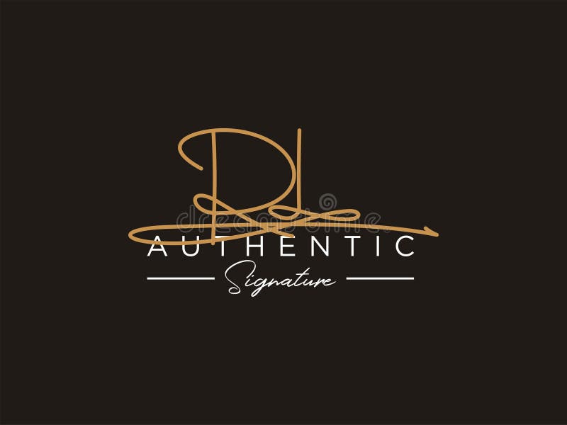 Letter RL Signature Logo Template Vector Stock Vector - Illustration of ...