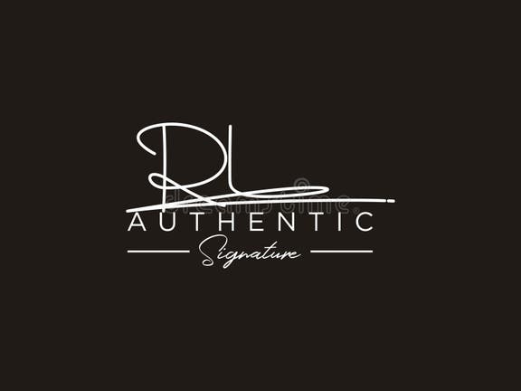 Letter RL Signature Logo Template Vector Stock Vector - Illustration of ...
