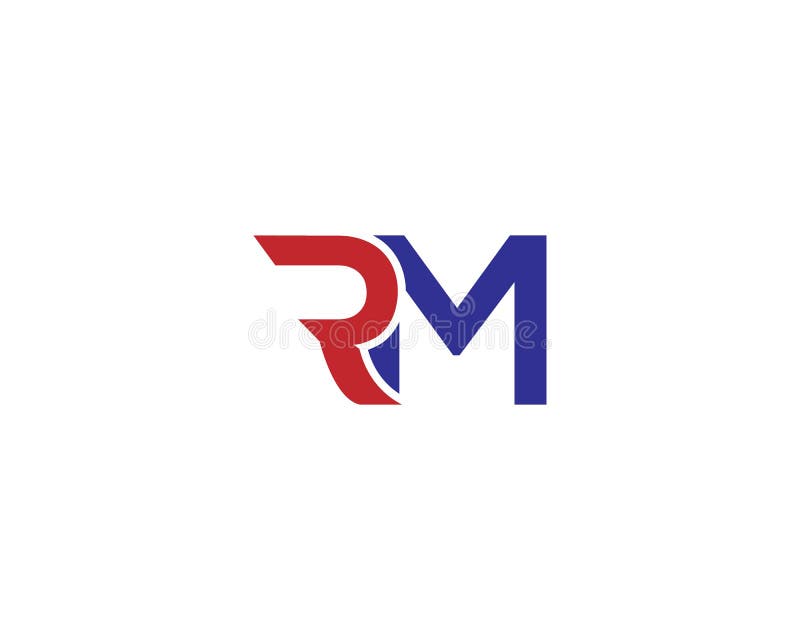 Letter RM Design Logo Concept Stock Vector - Illustration of company ...