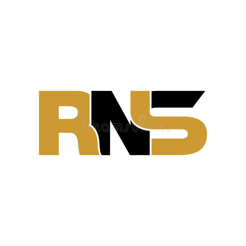 Letter RNS Simple Monogram Logo Icon Design. Stock Vector ...