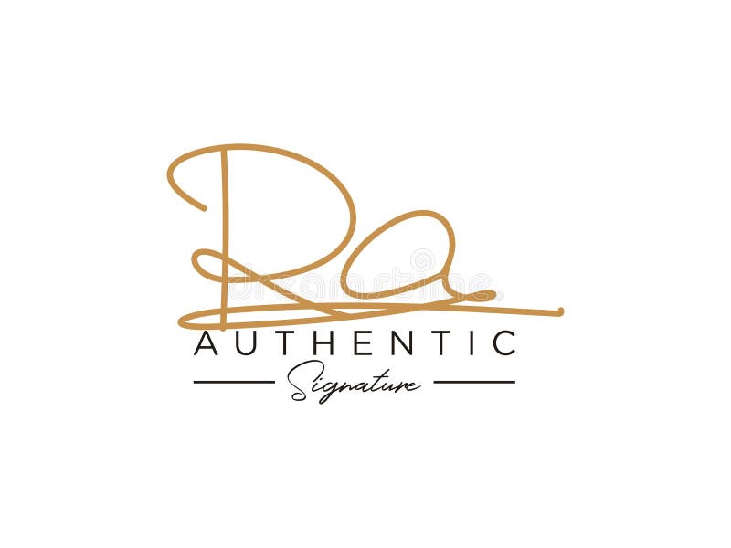 Letter RO Signature Logo Template Vector Stock Vector - Illustration of ...
