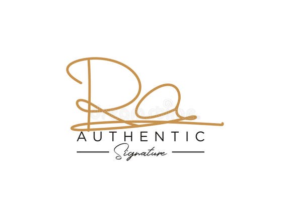 Letter RO Signature Logo Template Vector Stock Vector - Illustration of ...