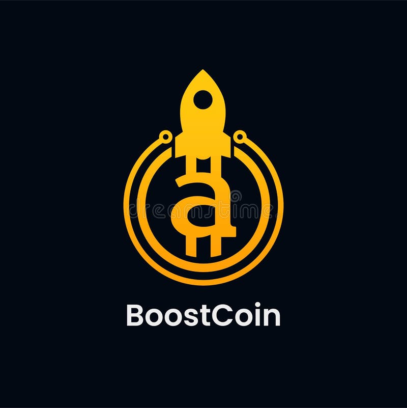 Letter a Rocket Boost Coin Logo Design Stock Vector - Illustration of ...