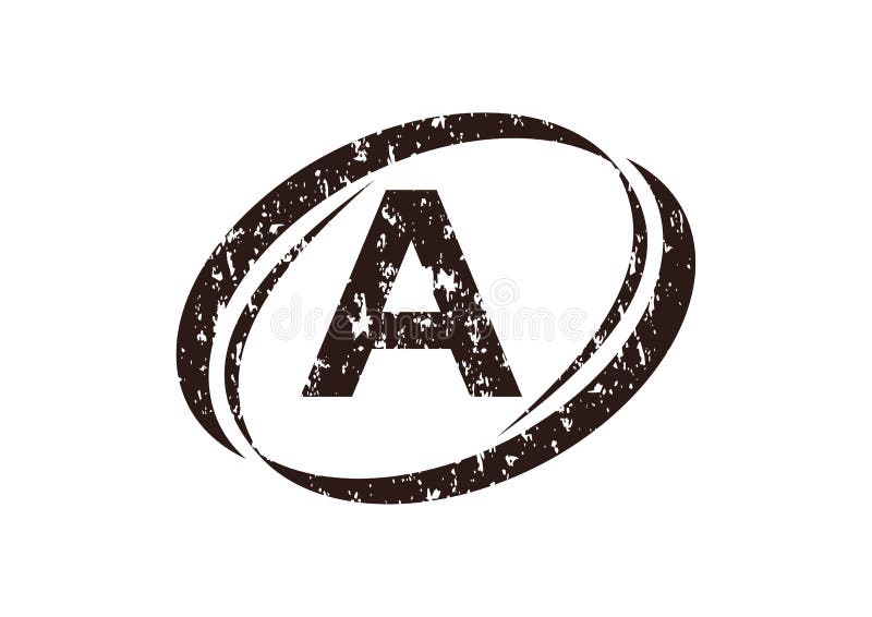 Letter a Rough Logo stock vector. Illustration of ragged - 103826117