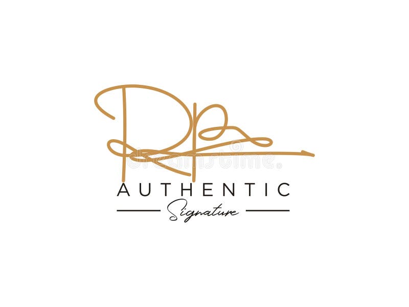 Letter RP Signature Logo Template Vector Stock Vector - Illustration of ...