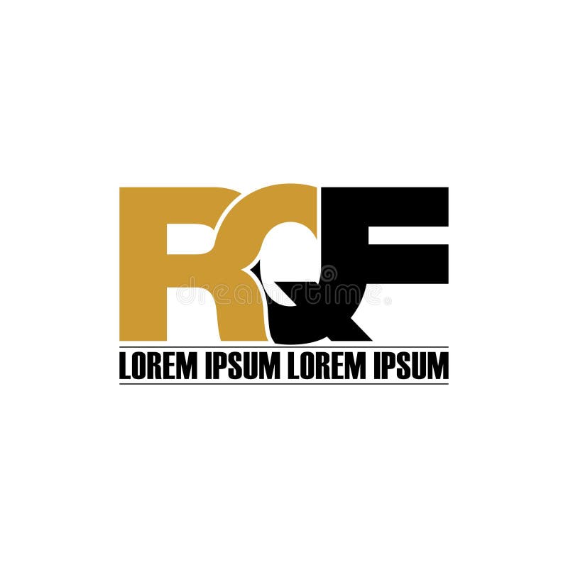 Letter RQF Simple Monogram Logo Icon Design. Stock Vector ...