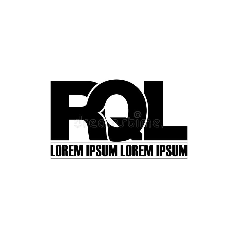 Letter RQL Simple Monogram Logo Icon Design. Stock Vector ...