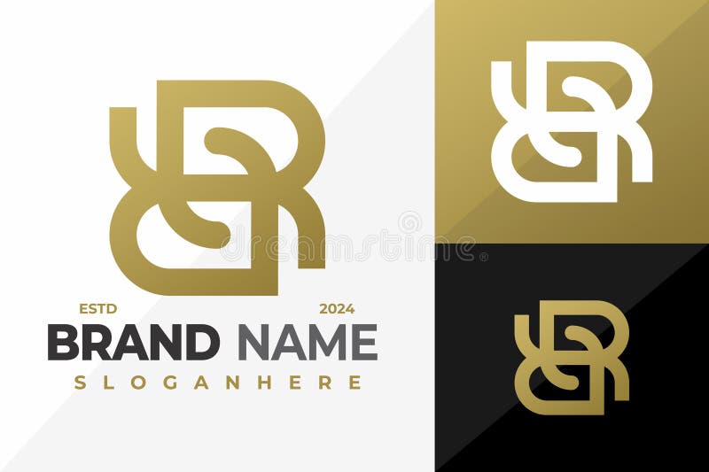 Letter RR or RH Monogram Logo Design Vector Symbol Icon Illustration ...