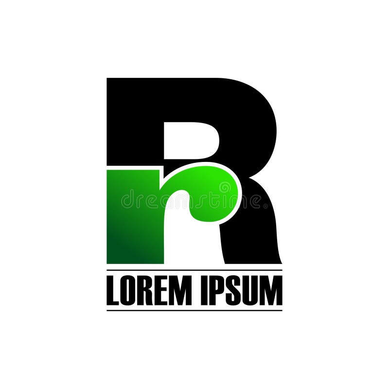 Letter RR Simple Monogram Logo Icon Design. Stock Vector - Illustration ...