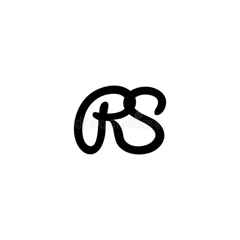 Initial Rs Letter Linked Logo Stock Illustrations – 86 Initial Rs ...