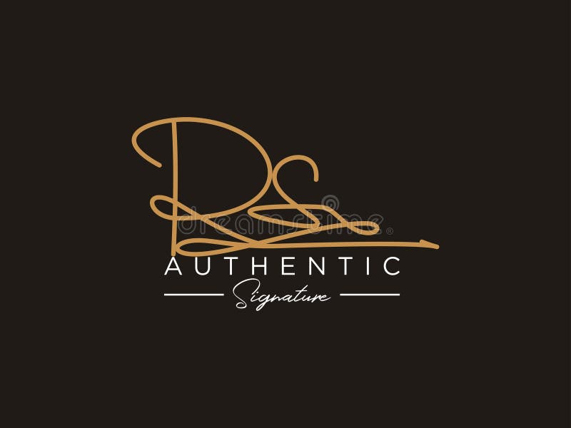 Letter RS Signature Logo Template Vector Stock Vector - Illustration of ...