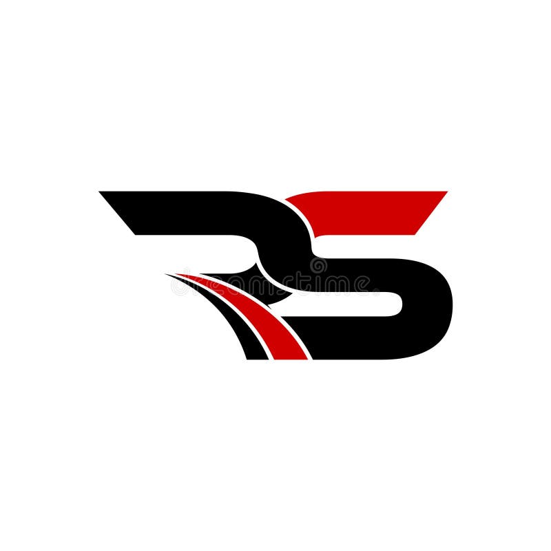 Letter RS Simple Monogram Logo Icon Design. Stock Vector - Illustration ...