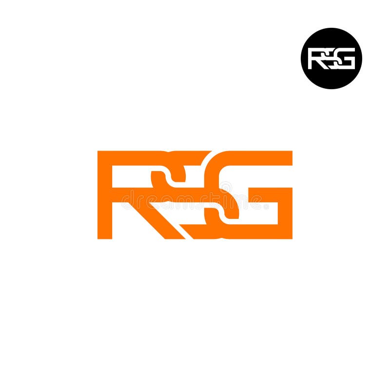 Letter RSG Monogram Logo Design Stock Vector - Illustration of design ...