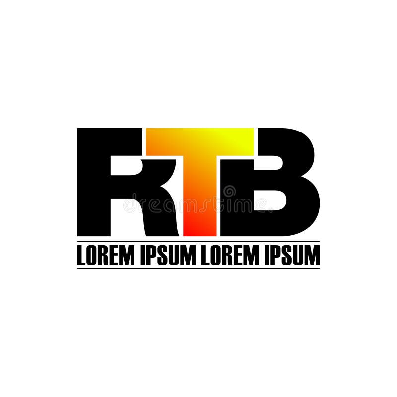 Letter RTB Simple Monogram Logo Icon Design. Stock Vector ...