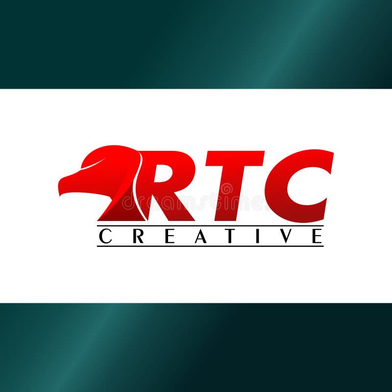 Letter RTC Alphabetic Logo Design Template, Red Eagle Head Logo Concept ...