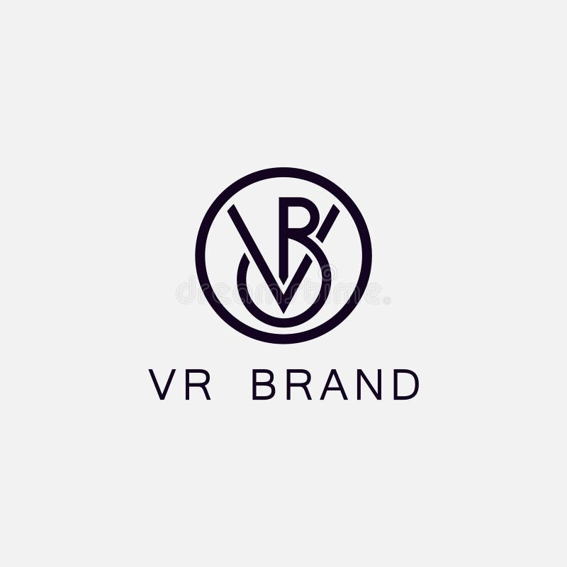 Letter Rv or Vr Initial Modern Creative Monogram Logo. Alphabet Letters ...
