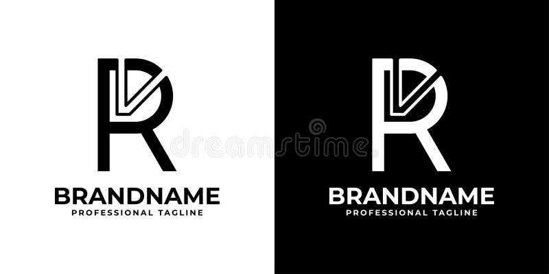 Letter RV or VR Monogram Logo, Suitable for Any Business with RV or VR ...