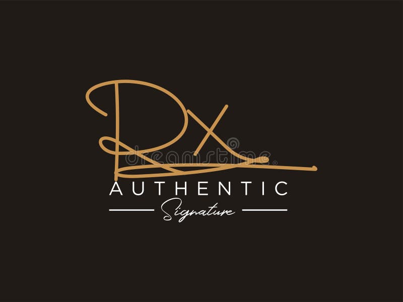 Letter RX Signature Logo Template Vector Stock Vector - Illustration of ...