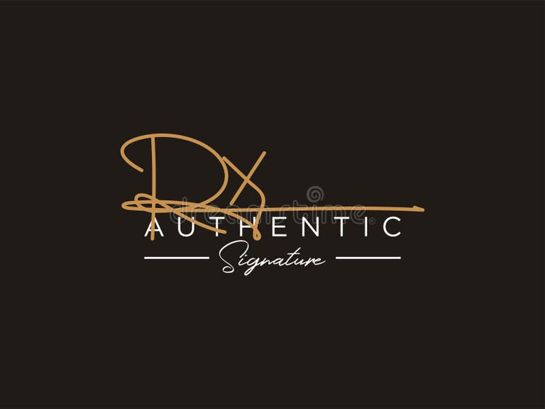 Letter RX Signature Logo Template Vector Stock Vector - Illustration of ...