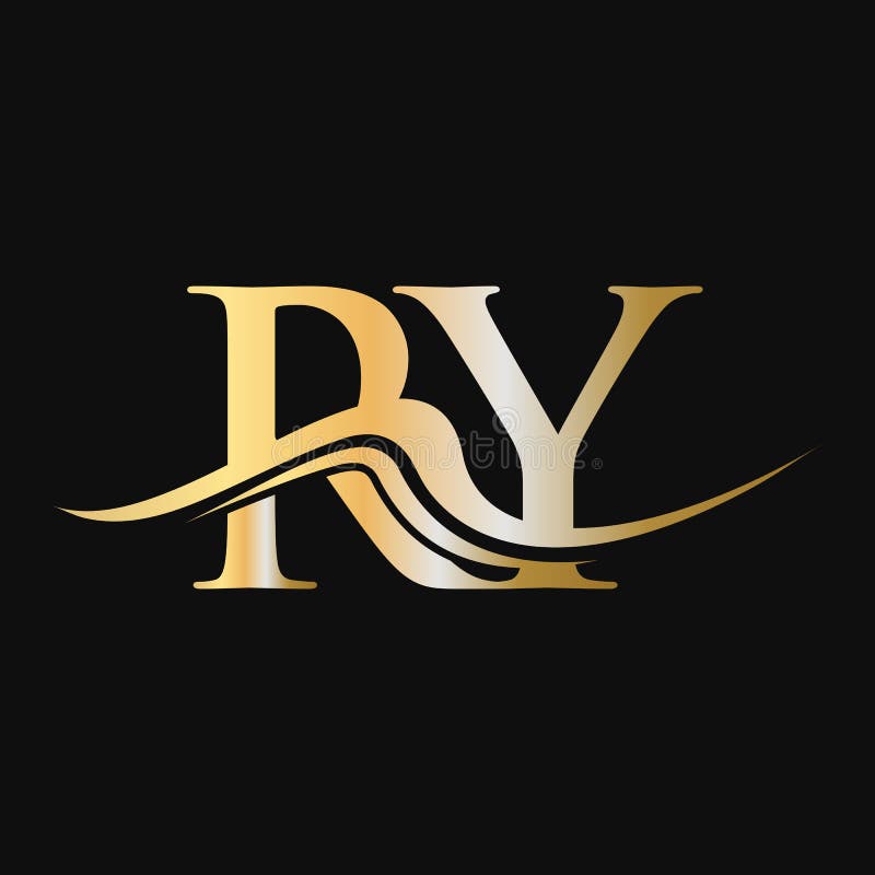 Letter RY Logo Design. Initial RY Logotype Template for Business and ...