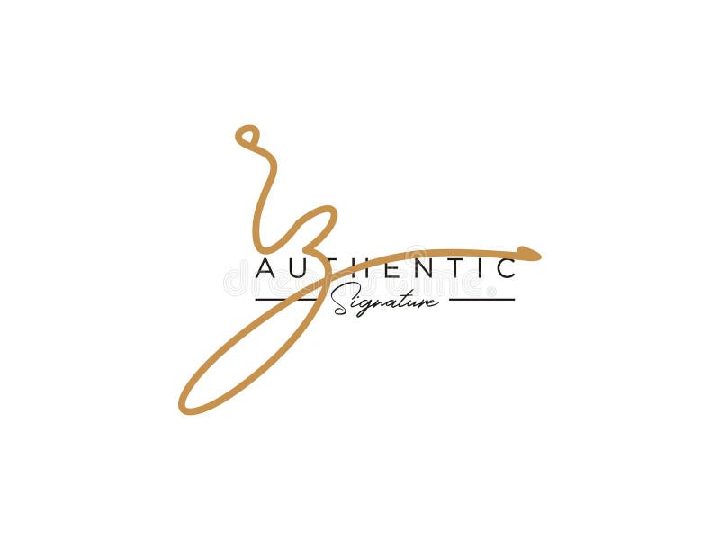 Letter RZ Signature Logo Template Vector Stock Vector - Illustration of ...