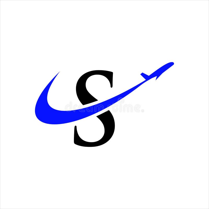 Letter S Aircraft Logo Graphic Modern Symbol Icon Stock Vector ...
