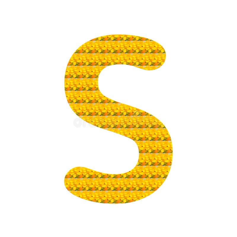 Letter S alphabet stock illustration. Illustration of element - 241625358