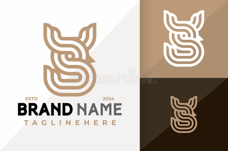 Letter S Bird Logo Icon Vector Design Illustration Stock Vector ...