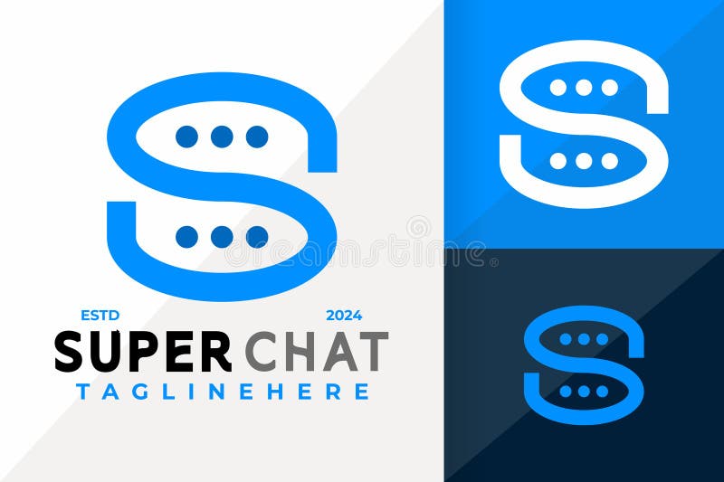 Letter S Chat Logo Icon Vector Design. Creative Simple Logos Designs ...