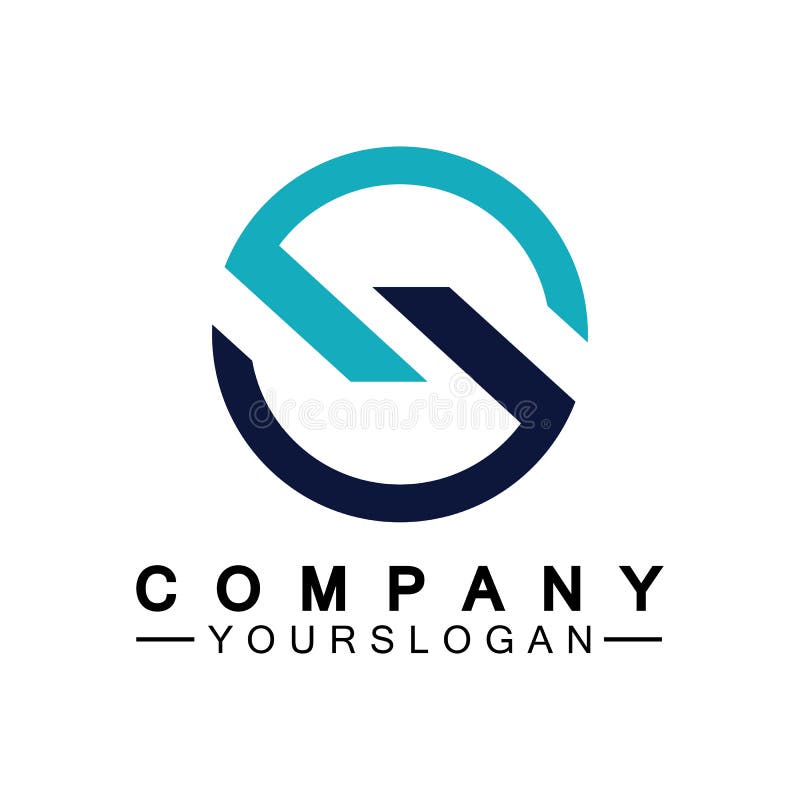 Letter S Circle Logo Vector Design Template Stock Vector - Illustration ...