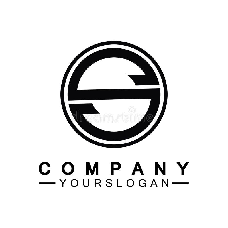 Letter S Circle Logo Vector Design Template Stock Vector - Illustration ...