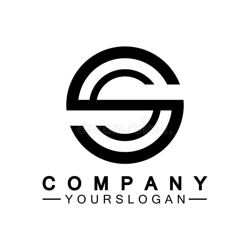 Letter S Circle Logo Vector Design Template Stock Vector - Illustration ...