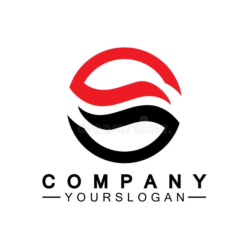 Letter S Circle Logo Vector Design Template Stock Vector - Illustration ...