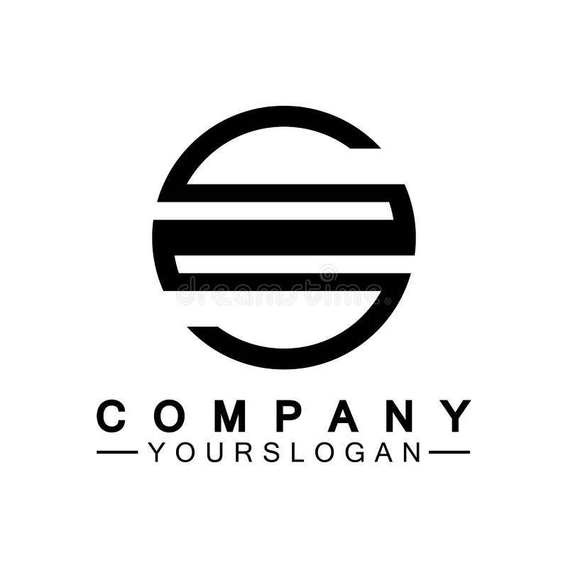 Letter S Circle Logo Vector Design Template Stock Vector - Illustration ...