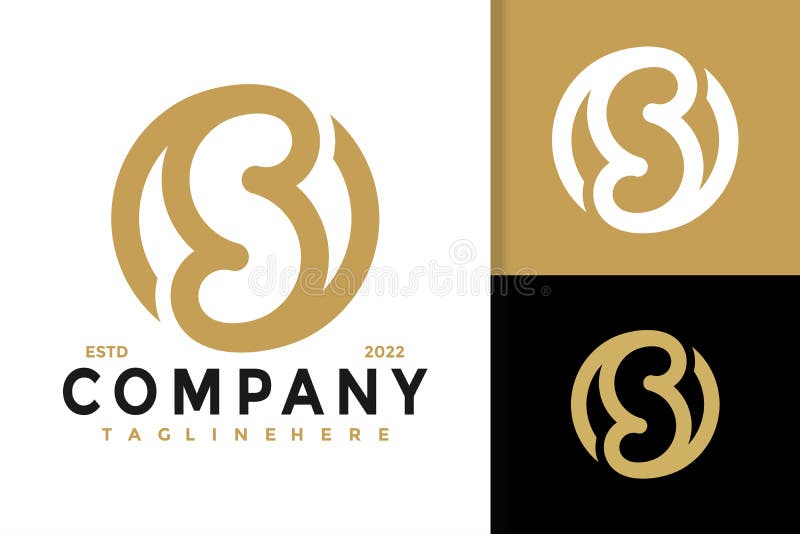 Letter S Circle Spiral Modern Logo Design Vector Template Stock Vector ...
