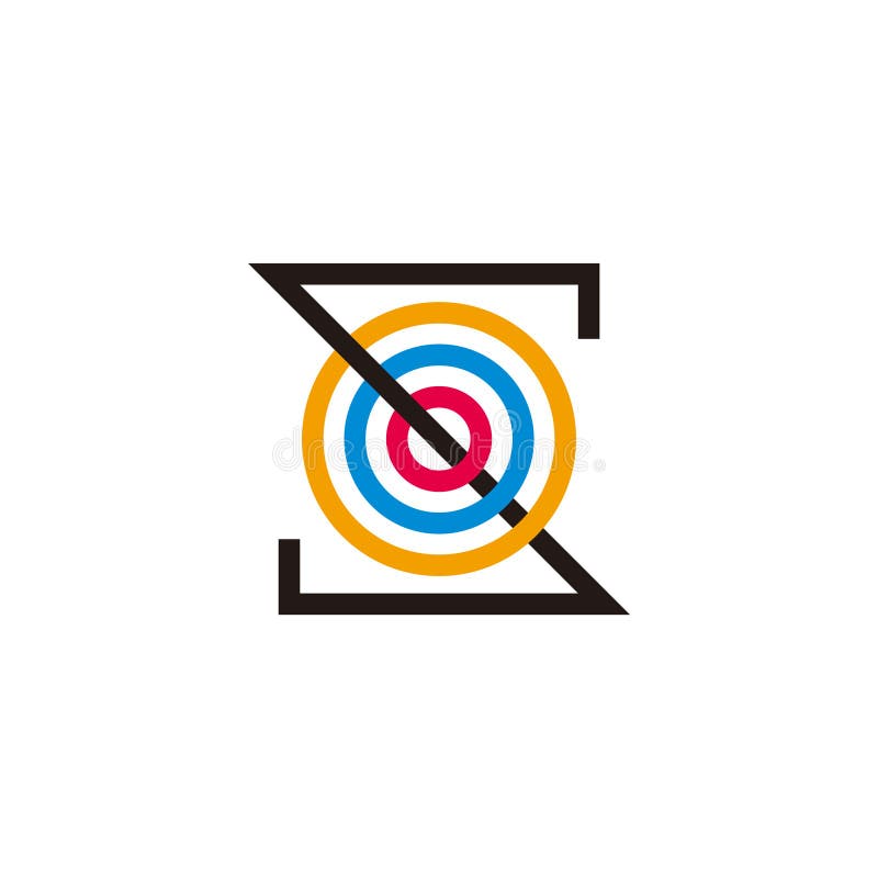 Letter S Circles Colorful Stripes Line Logo Vector Stock Vector ...