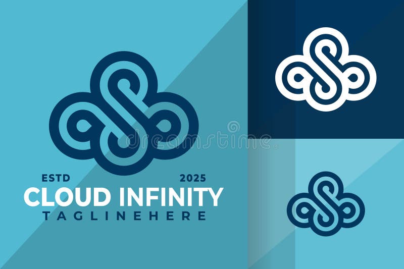 Letter S Cloud Infinity Symbol Logo Icon Vector Design Illustration ...
